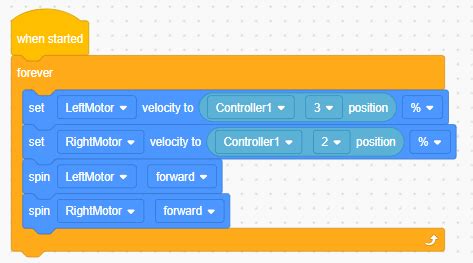 VEXcode Blocks Motor Drivetrain VEXcode Pro V Text Tech Support VEX Forum