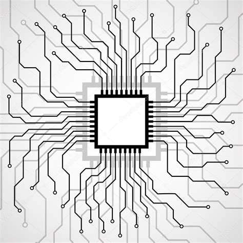 Microchip Circuit Art