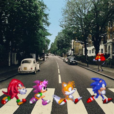 Sonic And Friends Crossing Abbey Road R Sonicthehedgehog