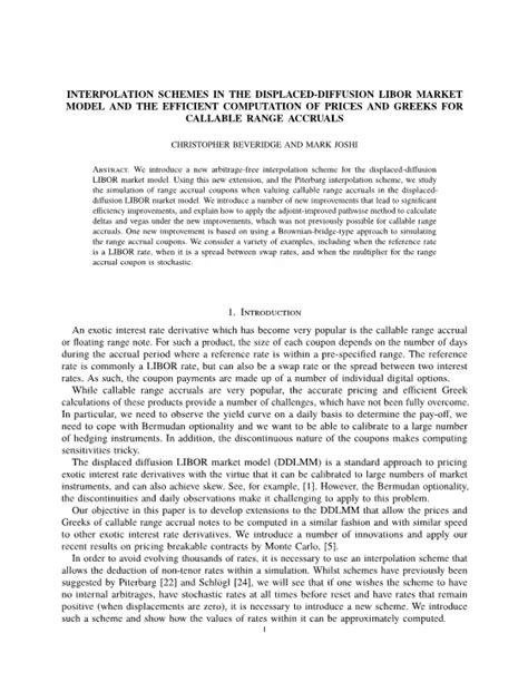 Interpolation Schemes In The Displaced Diffusion Libor Market Model And The Efficient