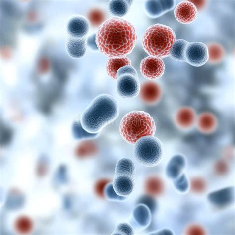 Red Microscopic Background Stock Illustrations 20326 Red Microscopic