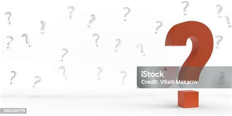 백그라운드에서 많은 작은 물음표가 있는 큰 빨간색 물음표입니다 3d 렌더 0명에 대한 스톡 사진 및 기타 이미지 0명 3차원 형태 개념 Istock