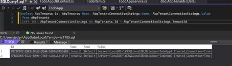 Data Is Not Stored To Respective Tenant Database · Issue 12475 · Abpframeworkabp · Github