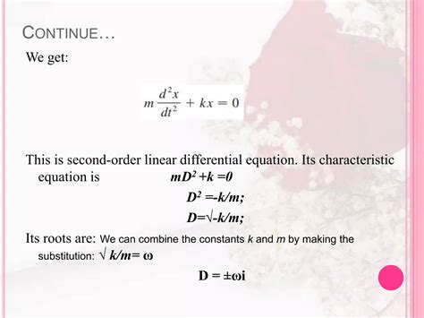 APPLICATION OF HIGHER ORDER DIFFERENTIAL EQUATIONS | PPTX