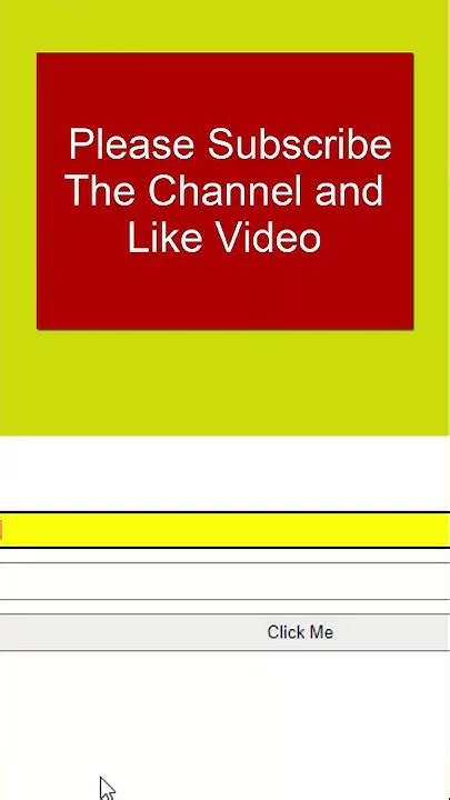 Onfocus Onblur Javascript Short Youtube