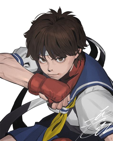 Kasugano Sakura Street Fighter Drawn By Kobayashi Gen Danbooru