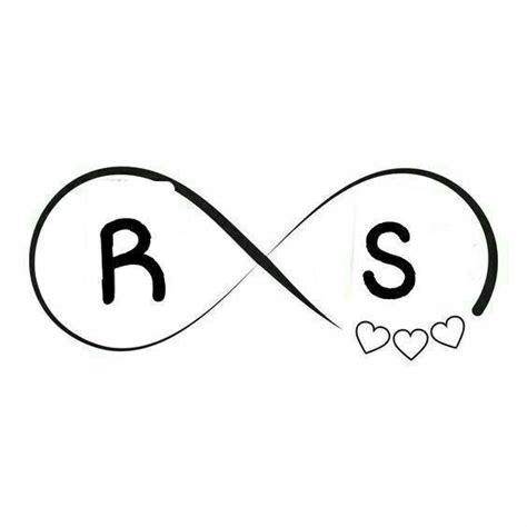 R S 🥹🩷 Tatuajes Letra R Infinitos Con Nombres Tatuaje Infinito