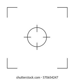 Camera Focus Line Icon Stock Vector Royalty Free 570654247 Shutterstock