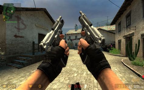 Silver Dual Elites For Counter Strike Source