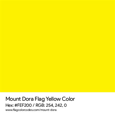 Mount Dora Flag Color Codes