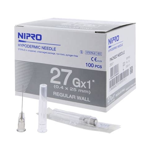 Nipro เข็มฉีดยา ขนาด 27g X 1 นิ้ว กล่อง