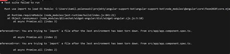 [bug] jest encountered an unexpected token no description how to