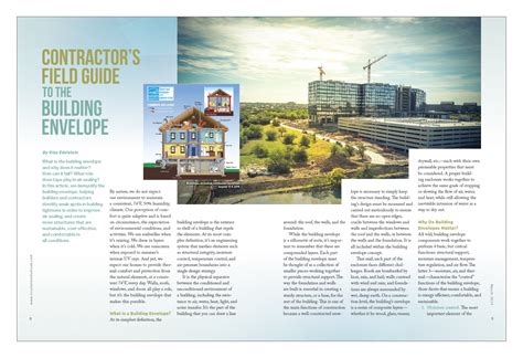 Contractors Field Guide To The Building Envelope Insulation Outlook