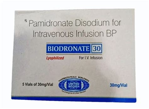 30 Mg Biodronate Pamidronate Disodium Intravenous Infusion Bp At ₹ 1749