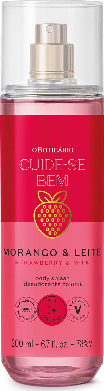 Combo Cuide Se Bem Morango E Leite Loção Corporal 400ml Body Splash