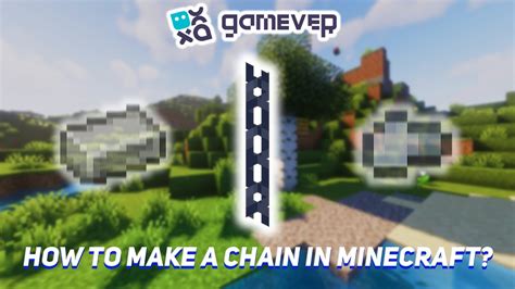 How To Make A Chain In Minecraft YouTube