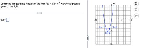 [solved] help find the f x determine the quadratic functio