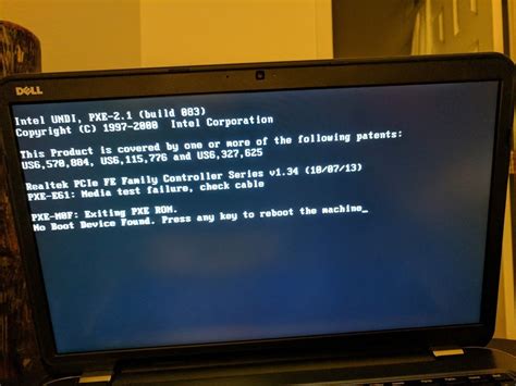 Laptop Randomly Rebooting To Error Saying No Boot Drive Found