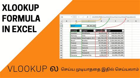 XLOOKUP Formula In Excel Xlookup Better Than Vlookup Tamil YouTube