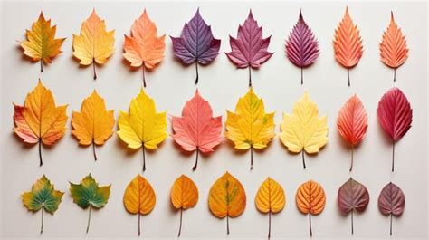 Premium Ai Image A Collection Of Assorted Colorful Autumn Leaves