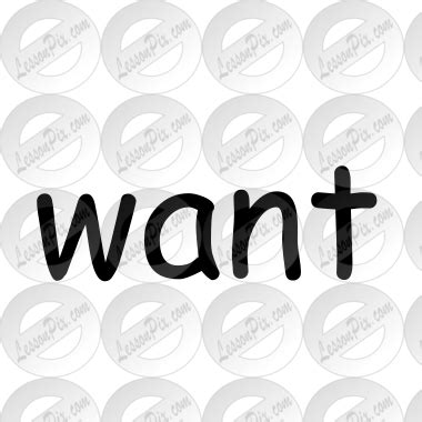 Want Picture For Classroom Therapy Use Great Want Clipart