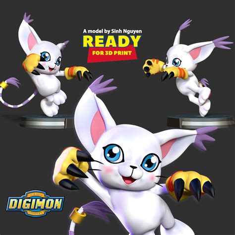 Tailmon Digimon Adventure D Model By Sinh Nguyen