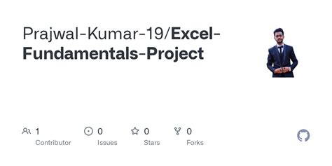 Github Prajwal Kumar 19excel Fundamentals Project