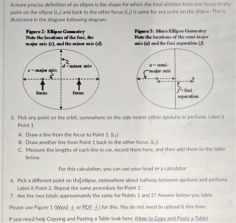 A More Precise Definition Of An Ellipse Is The Shape Chegg Com