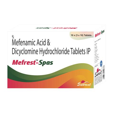 Mefrest Spas Tab Sunrest Lifescience