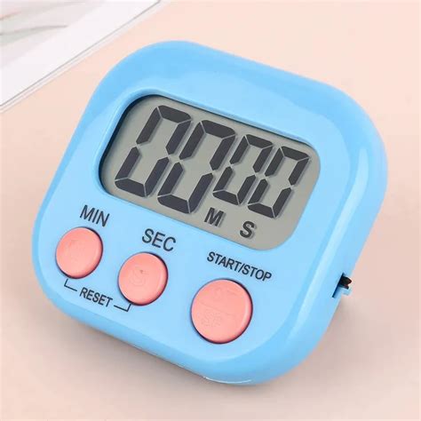 Multifunctional Digital Kitchen Timer Clock Loud Alarm LED Display For Cooking Shower Baking