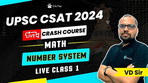 UPSC CSAT Preparation Math Number System Live Class CSAT Math Syllabus Questions