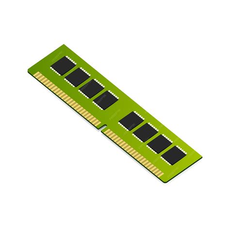 Premium Vector Isometric Ram Memory Module Icon Vector Illustration