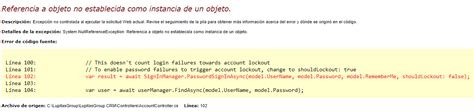 Applicationsigninmanager Retorna Valor Nullo Stack