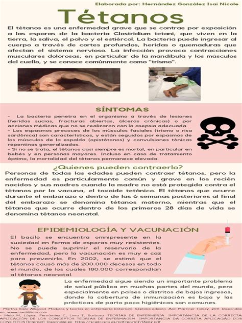 Infografia Tetanos Pdf Especialidades Medicas Medicina Clinica