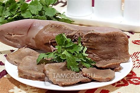 Язык говяжий (отварной) — рецепт с фото | Food, Yummy food, Homemade ...