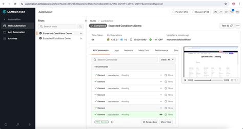 expectedconditions in selenium types and examples lambdatest