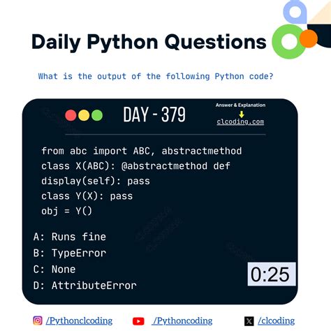python coding challenge day 379 what is the output of the following