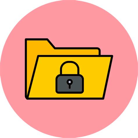 Secure Data Generic Outline Color Icon