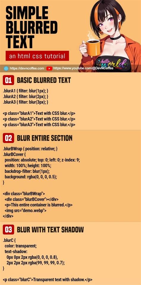 How To Create Blurred Text In Html Css In 2025 Html Css Css Tutorial Css