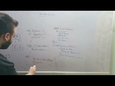 شرح Data structures using C Queue using array part implementation of Simple queue