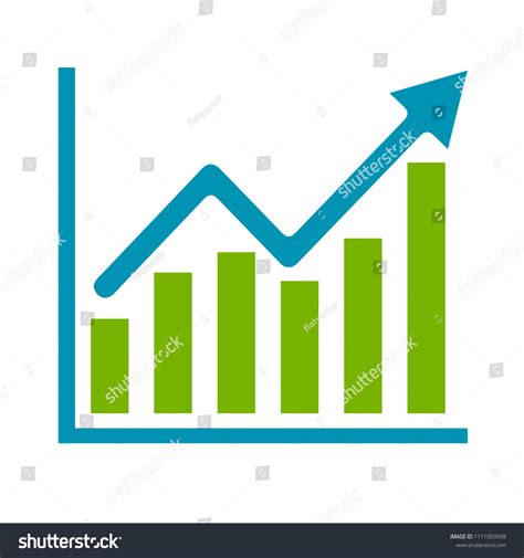 Vector Bar Chart Illustration Business Graph Stock Vector Royalty Free 1111003508 Shutterstock