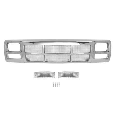 Front Grille Wheadlight Bezel And Signal Lamp For Dodge D150 D350 W250