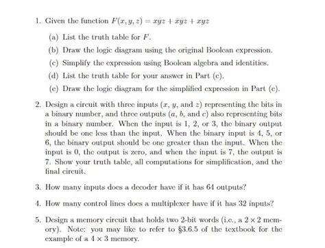 Solved Given The Function F X Y Z Xyz Xyz Xyz Chegg