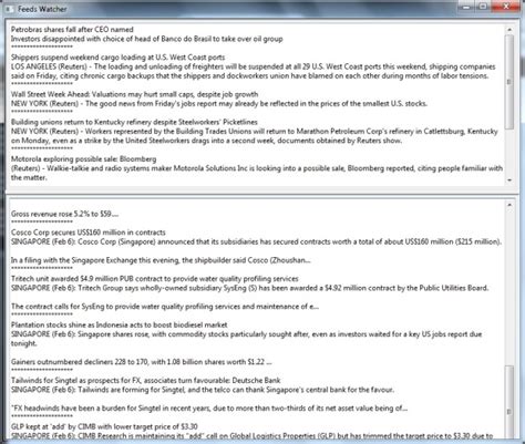 rss feeds reader gui simply python