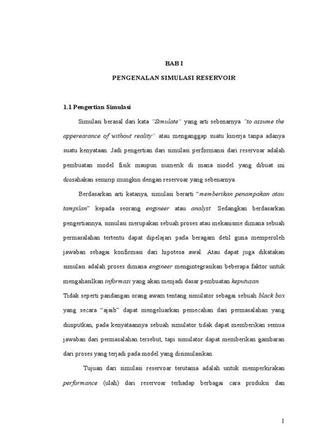Simulasi Reservoir 2 Pdf