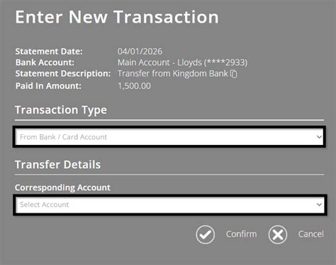 Transfer Between Bank Accounts Expenseplus Help And Faq