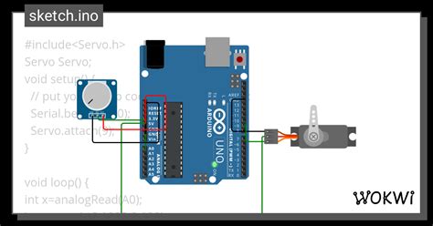 Controlling Servo Motor With Potentiometer Wokwi Esp32 Stm32