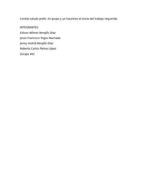 Cordial Saludo Profe Pdf