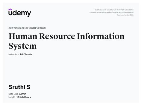 completed my udemy course on hris sruthi s posted on the topic linkedin