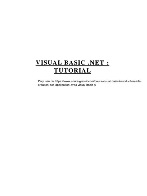Cours 1 Pdf Structure De Contrôle Variable Informatique